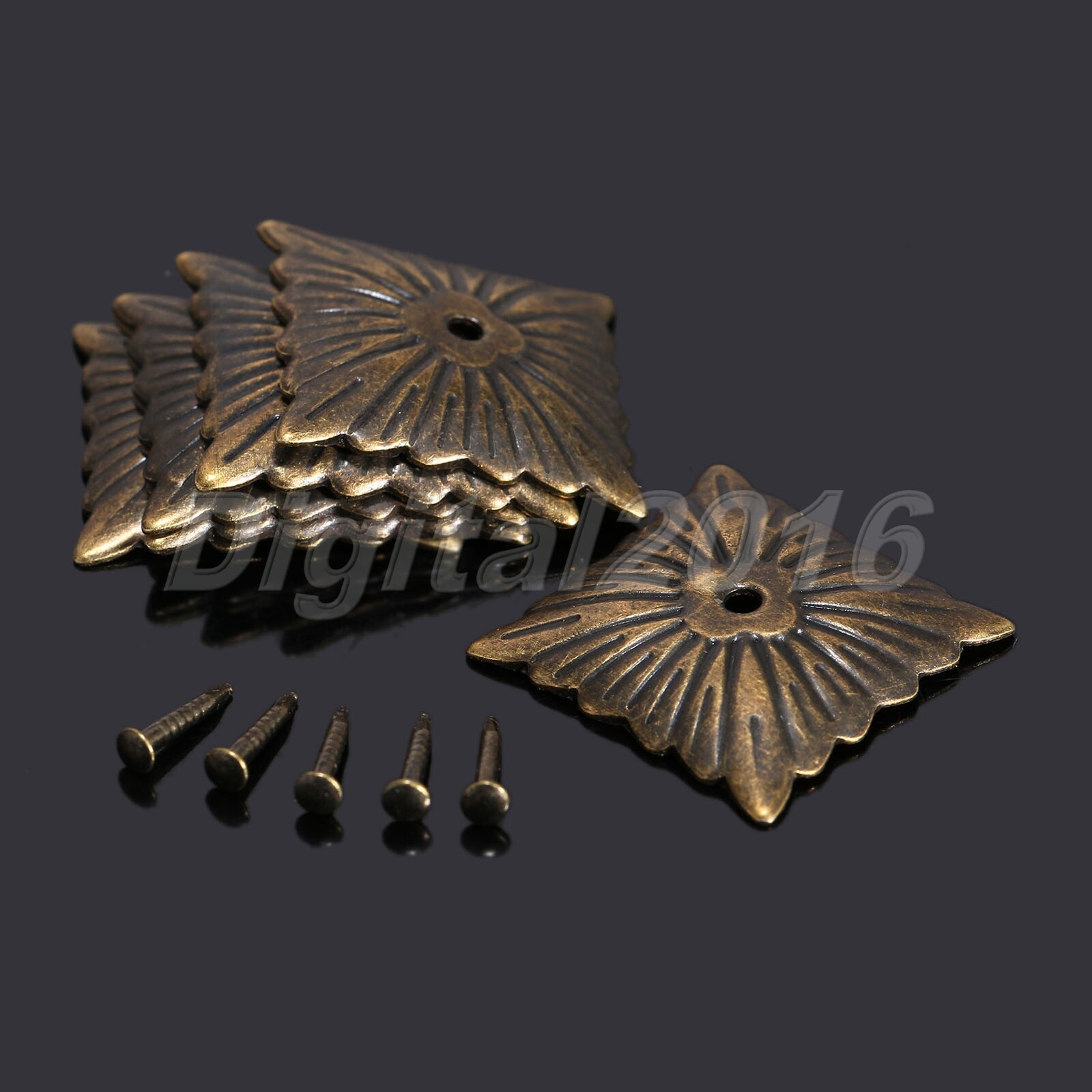 100PCS Antique Bronze Square Upholstery Tacks Furniture Decorative ...