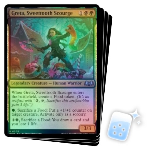 FOIL GRETA, SWEETTOOTH SCOURGE X4 Wilds Of Eldraine WOE Magic MTG MINT ...