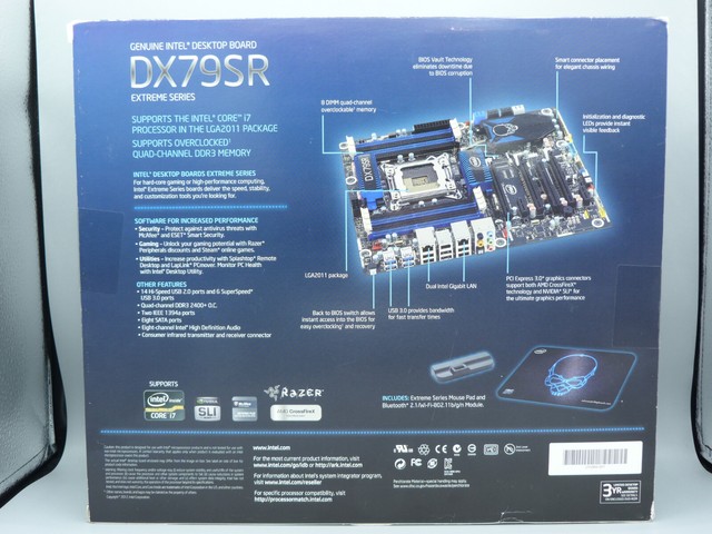 Intel DX79SR Extreme Serie Mainboard LGA 2011 I/O Shield OVP Zubehör ...
