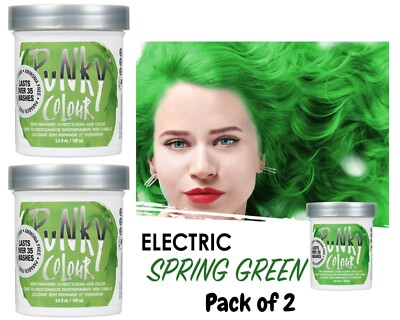 Jerome Russell PUNKY COLOUR Semi Permanent Hair Color - Spring Green ...