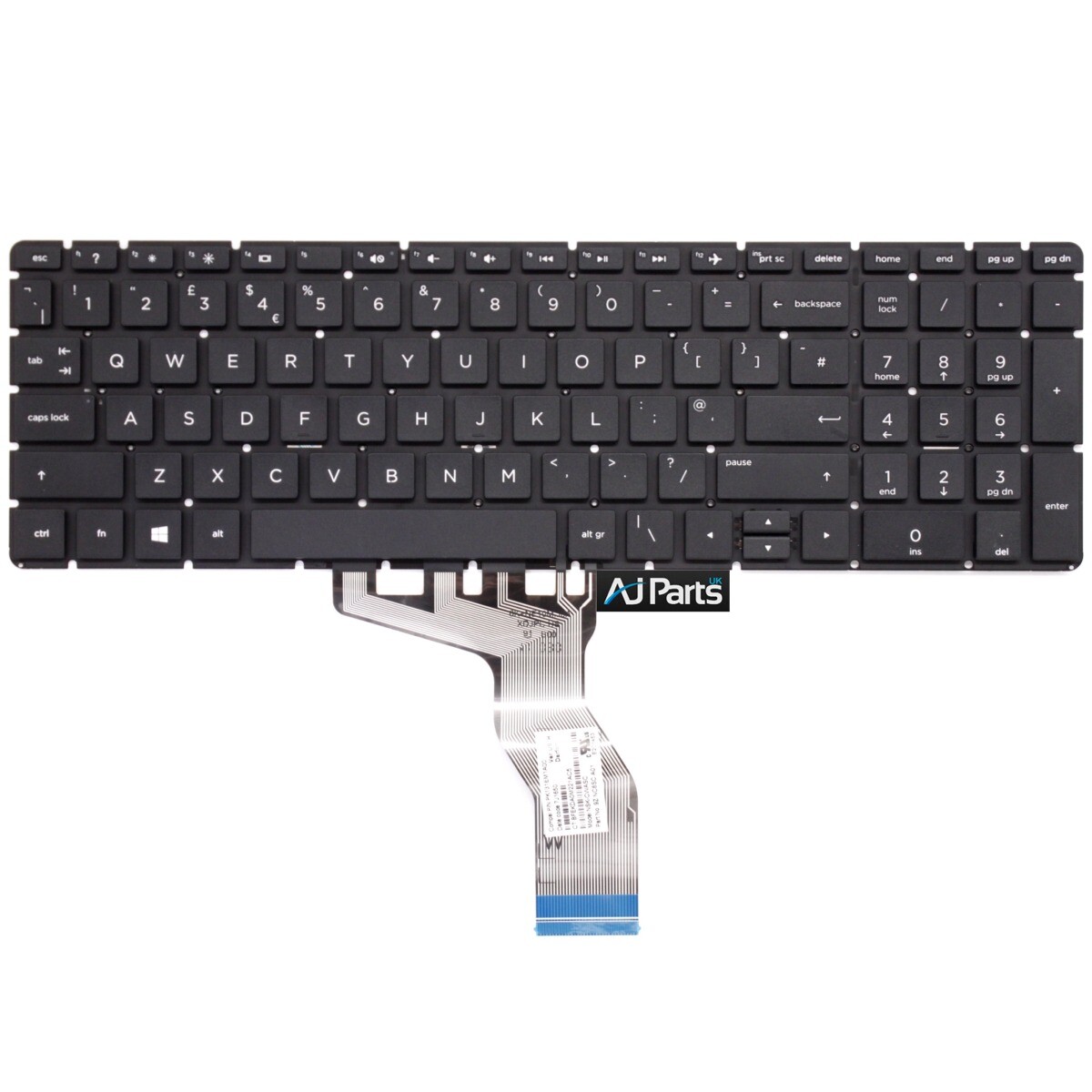 Replacement For HP 250 G6 255 G6 256 G6 258 G6 Laptop UK Keyboard ...