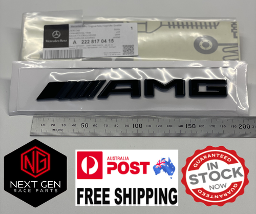 Mercedes AMG C63S V8 Gloss Black Trunk Emblem Badge Only Bi Turbo C205 ...