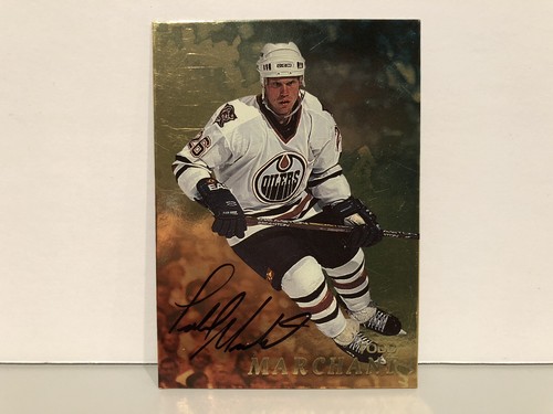 1998 In the Game Be A Player Gold Autographs #55 Todd Marchant Auto ...