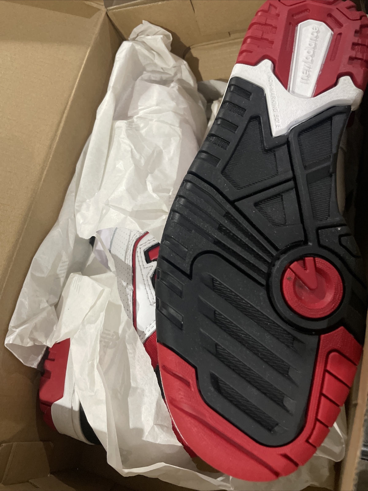 Size 7 - New Balance 550 White Team Red 2020 for sale online | eBay