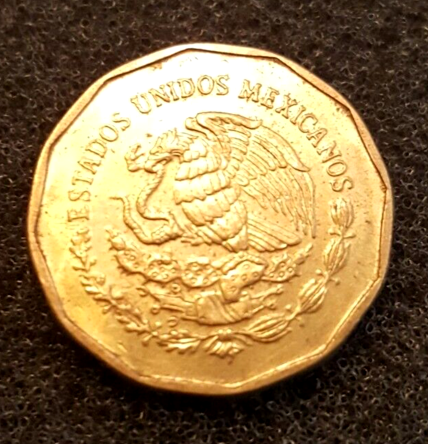 20 Centavos 2005 (large type) designs from Reed (Acatl) Aztec Calendar ...