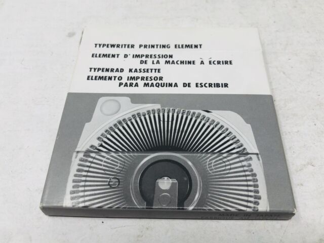 Brother 1012 Prestige Typewriter Font Daisy Wheel Printing Cassette for ...
