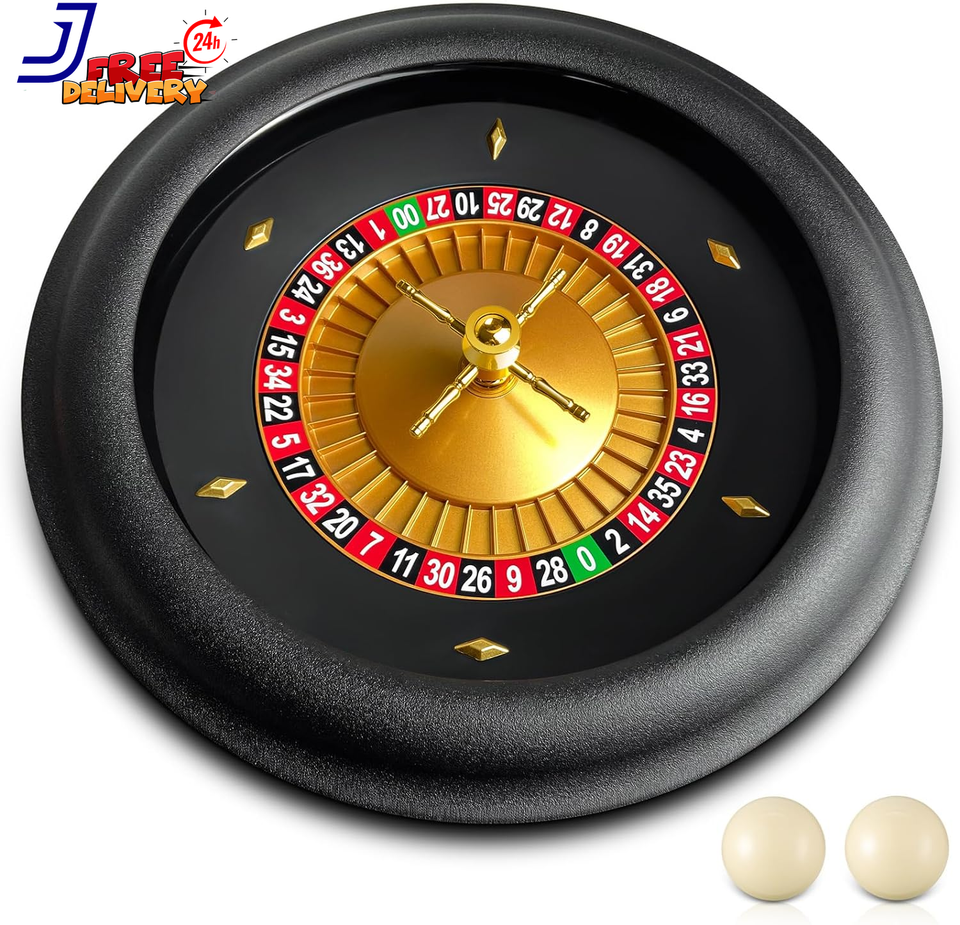 18 Inches Deluxe Casino Roulette Wheel Set ABS Professional Roulette ...