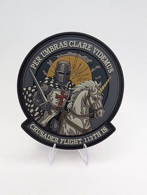 Air Force Crusader Flight 113th IS PVC Morale Patch Hook & Loop | eBay