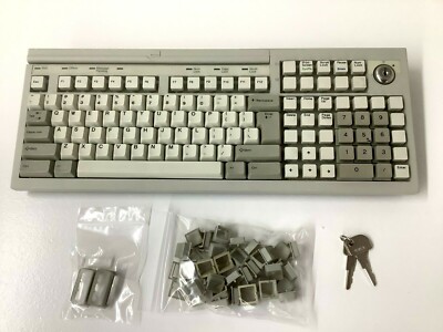 IBM 92F6271 M9 116 KEY, POINT OF SALE RETAIL KEYBOARD, WITH 2 KEYS ...