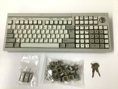 IBM 92F6271 M9 116 KEY, POINT OF SALE RETAIL KEYBOARD, WITH 2 KEYS ...