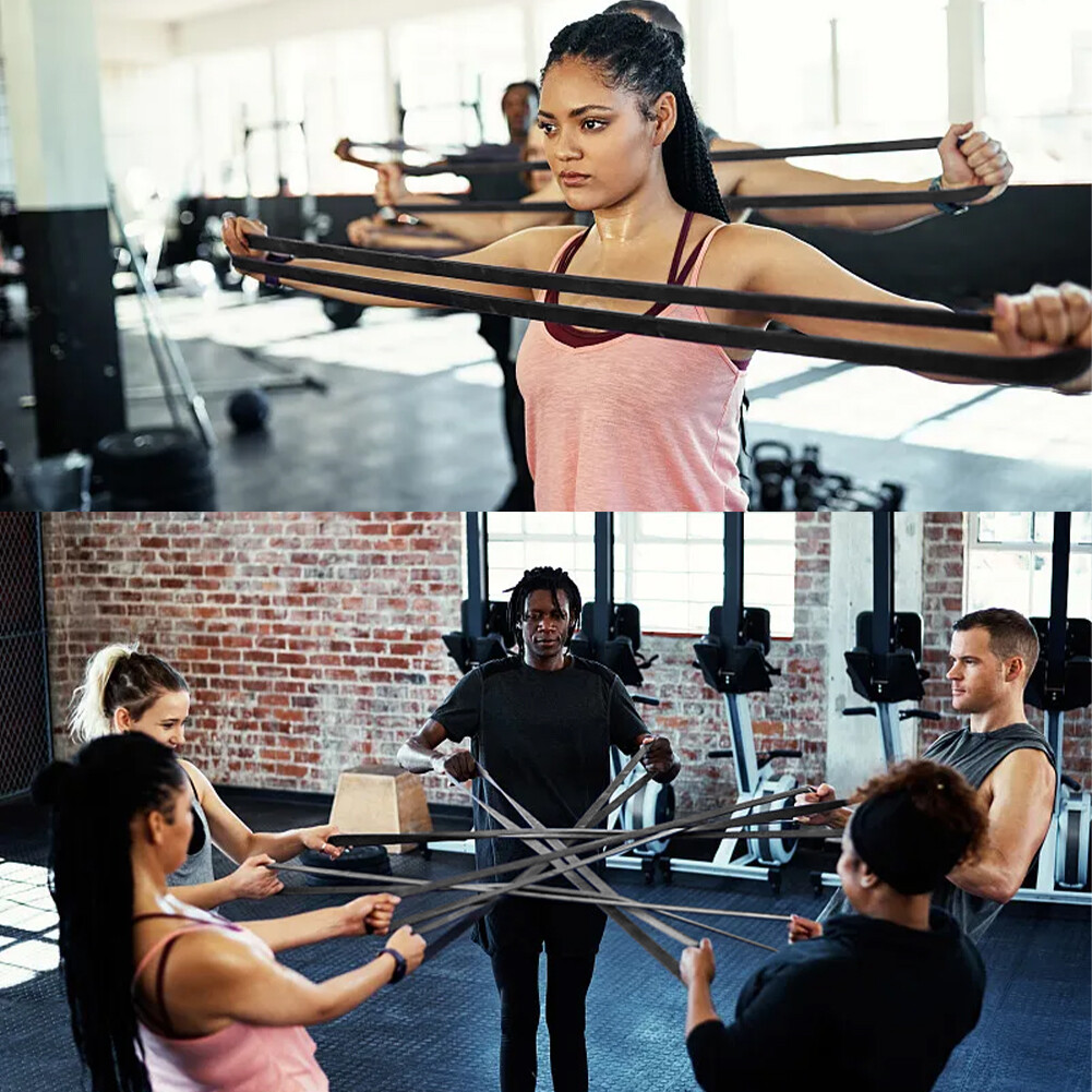 3pcs Training Pilates Resistance Band Door Anchor 3 Levels Pull Up ...