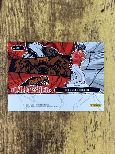 2023 Donruss Marcelo Mayer Unleashed Rapture Parallel Card #U12 Red Sox ...