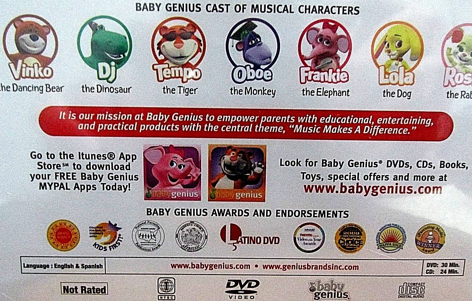 Baby Genius - Favorite Sing-A-Longs NEW! DVD & CD set, Childrens Music ...