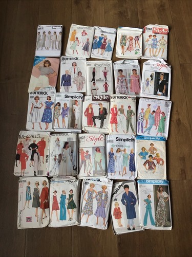 Bulk lot Of 25 Vintage Used Sewing Patterns | eBay