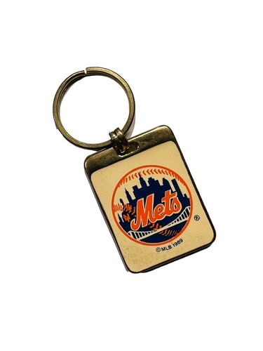 NEW YORK METS VINTAGE 1989 MLB MEDALLION KEYCHAIN | eBay