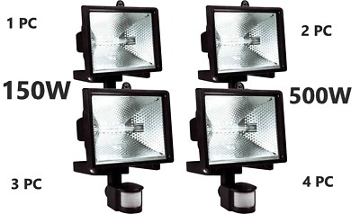 HEAVY DUTY 500W 150W HALOGEN FLOODLIGHT SECURITY LIGHT PIR MOTION ...
