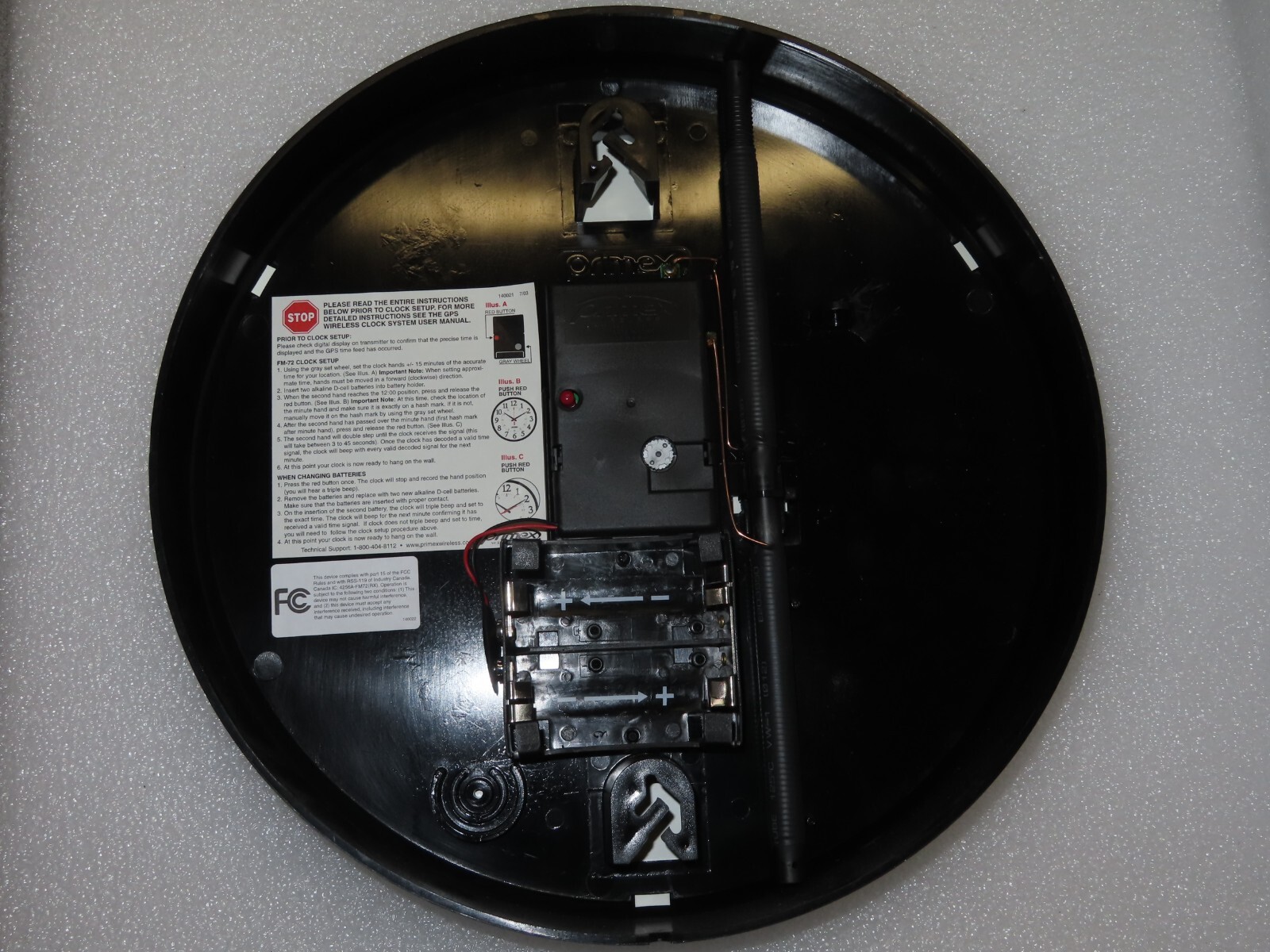 Primex Wireless Transmitter Model Fm-72 for Synchronized Clocks for ...