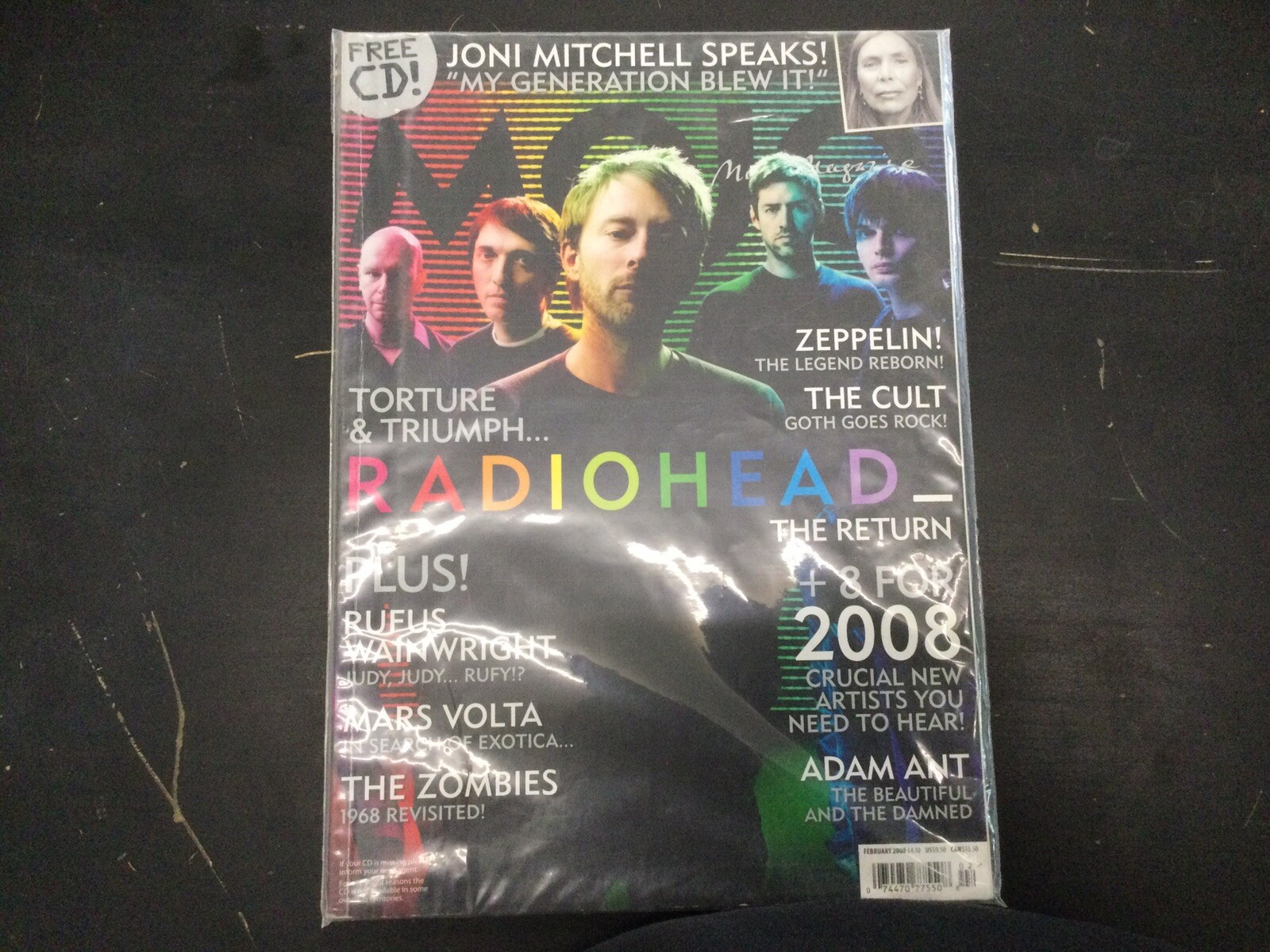 MOJO magazine 171 - Radiohead cover Feb 2008 Led Zeppelin Adam Ant ( No ...