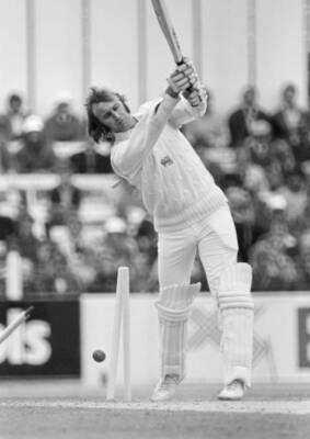 England Batsman John Lever Is Bowled By Jeff Thomson Old Cricket Photo ...