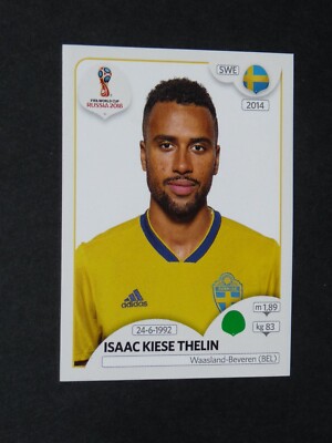 #488 THELIN BEVEREN SVERIGE SUEDE PANINI FOOTBALL FIFA COUPE MONDE ...