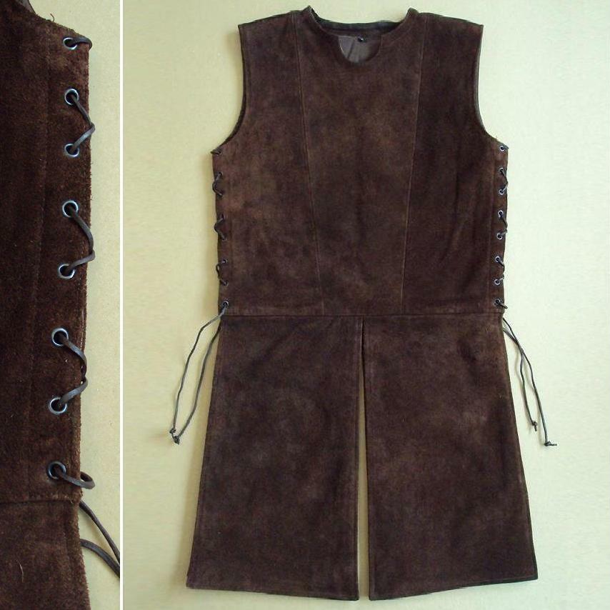 Brown Suede Padded Surcoat / Jerkin / Vest. Ideal for Re-enactment ...