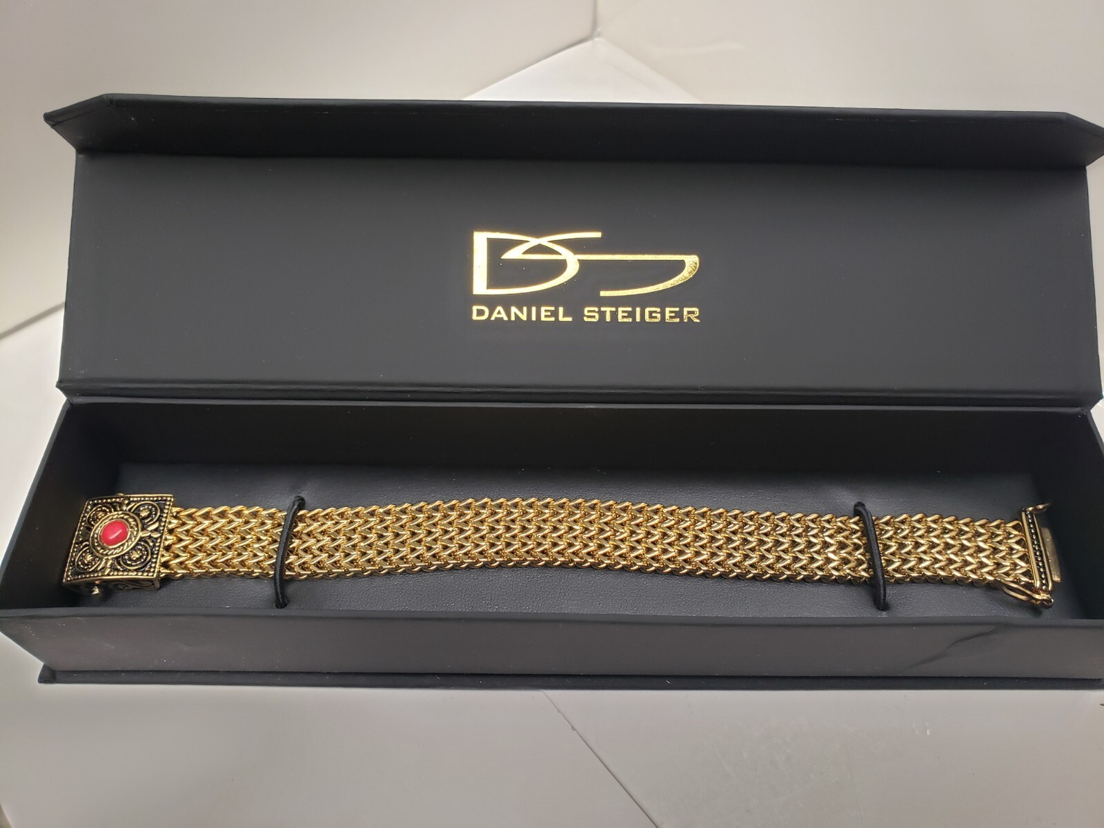 Daniel Steiger Stainless Steel Triton Mens Bracelet Gold Plated | eBay