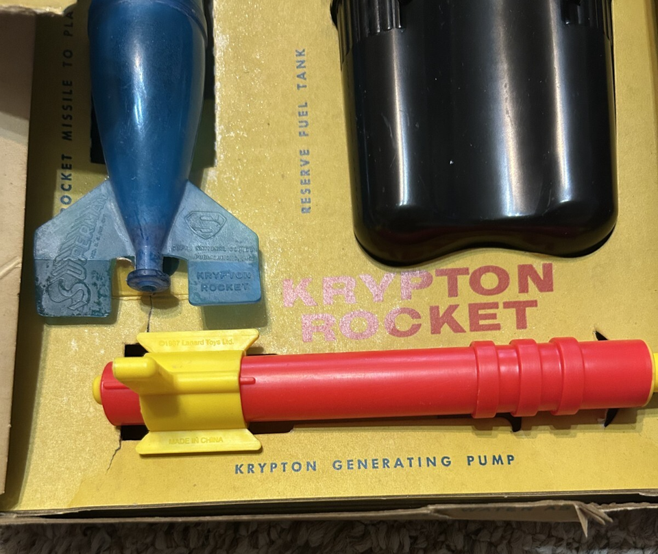1956 SUPERMAN KRYPTON ROCKET toy w DISPLAY Box DC SR-98 Rare | eBay