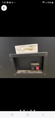 Advent Legacy 10" 2-Way Speakers -need Woofers Refoam For Parts Or ...