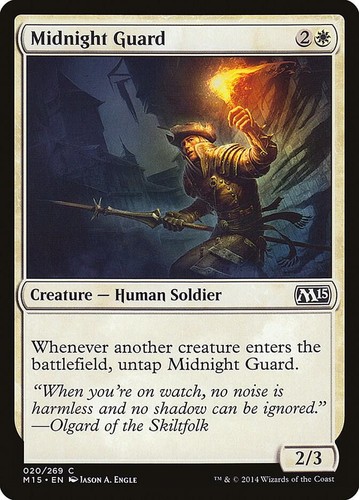 Midnight Guard 20 C Magic 2015 (M15) Magic The Gathering NM | eBay