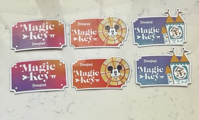 Disneyland Magic Key Annual Pass Magnets $15 Each 6 Available | eBay