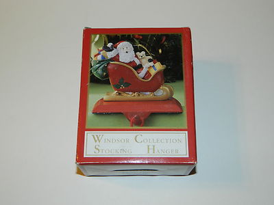 Windsor Collection Cast Iron Santa In Sleigh Christmas Stocking Holder ...