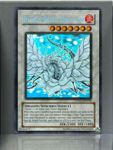 YuGiOh Cards BLACK ROSE DRAGON CSOC-EN039 Ghost Rare Crossroads of ...