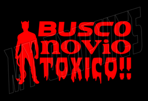 BUSCO NOVIO TOXICO DECAL STICKER CALCOMANIA DE VINILO ROJO DE 8" 😠 | eBay