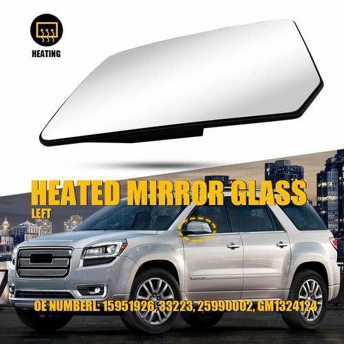 Rear View Heated Mirror Glass Left Driver Side For 2009-2016 Chevrolet ...