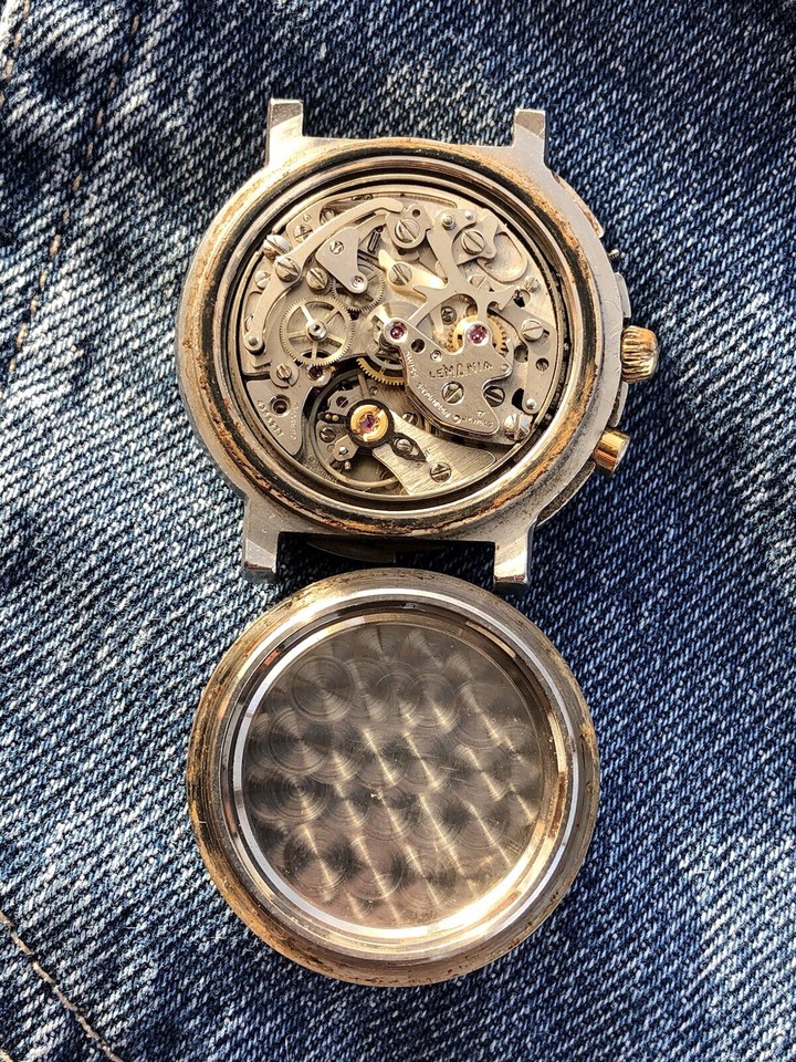 Lemania Chronograph 1873 Omega 1861 Movement Working For Parts Repair ...