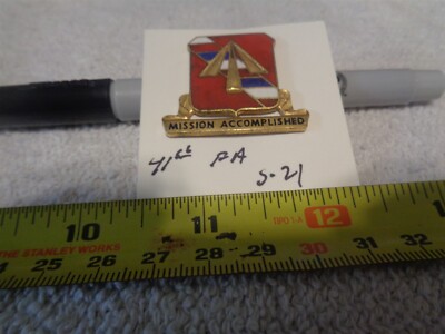 41st Field Artillery S-21 Unit Crest, DI, DUI (DRAW#48) | eBay