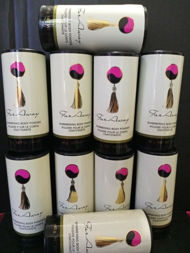 10 PC AVON Far Away Perfumed shimmering body powder Talc 1.4 oz | eBay