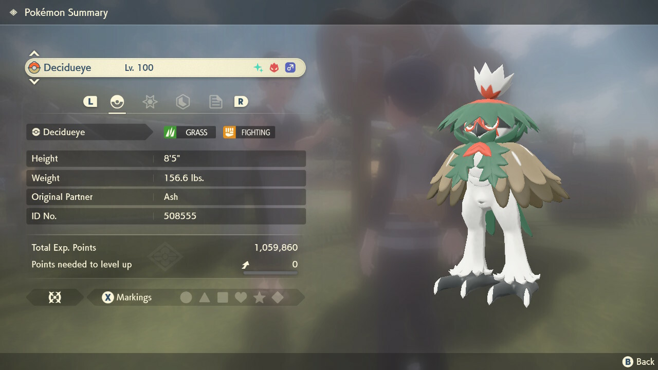 Shiny Hisuian Decidueye 6iv Alpha Non Shiny Best Stats Pokemon Legends ...