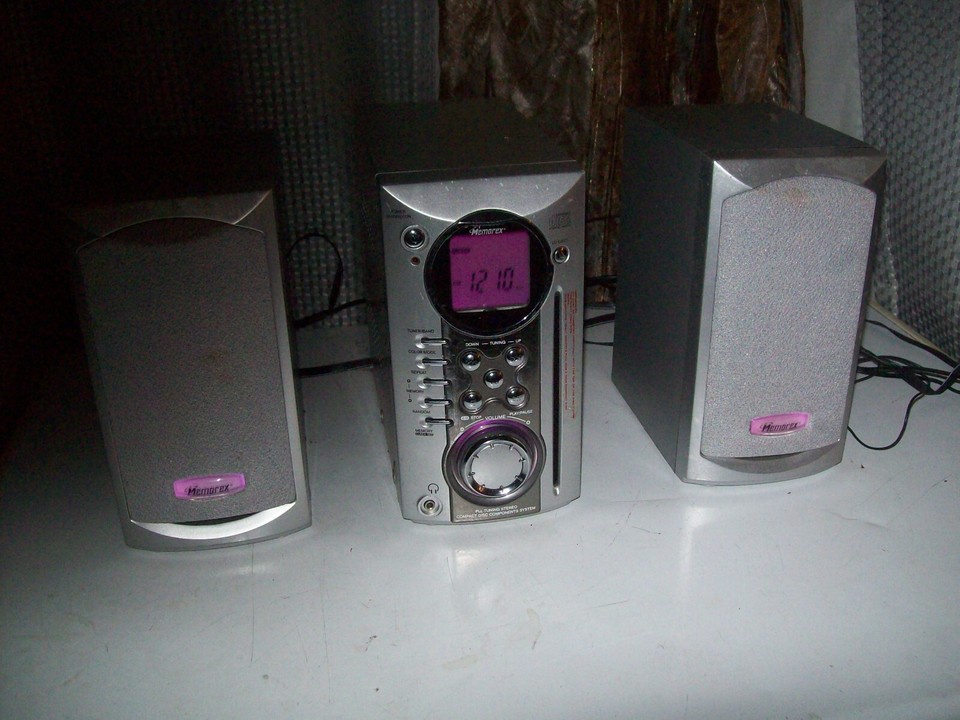 Memorex Micro System PLL Digital Audio AM/FM W Vertical Slot CD Player ...