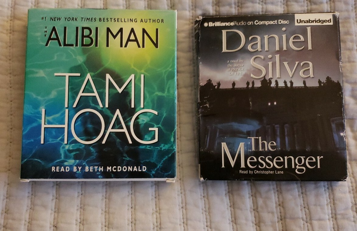 Lot of 2 - The Alibi Man by Tami Hoag & The Messenger by Daniel Silva ...