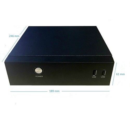 NEW Fanless Mini-ITX Desktop/VESA-Mount HTPC Empty DIY USB 2.0 Desktop ...