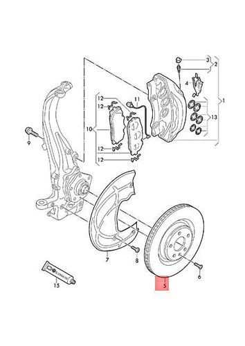 Genuine AUDI VW A4 Avant S4 Quattro Brake Disc 4M0615301AS | eBay