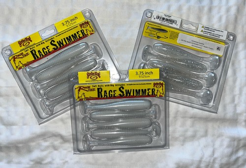 Strike King Rage Swimmer Pearl Flash 3.75 In Swimbait Lures - 5 Pack | eBay