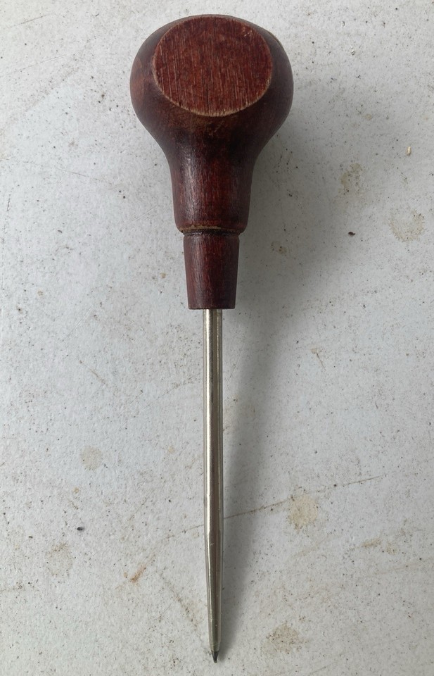 Stanley 69-122 Alloy Steel Wood Handle 90 Degree Scratch Awl Pick ...