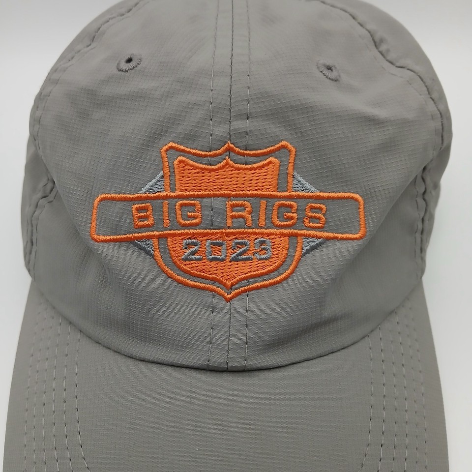 Big Rigs 2023 Hat Golf Cap Strap Back Gray Orange Script Logo Imperial ...