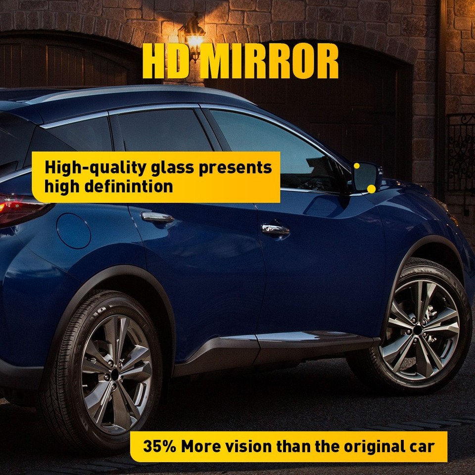 Fit 2014-20 Nissan Rogue 2015-24 Murano Mirror Glass Driver Passenger ...