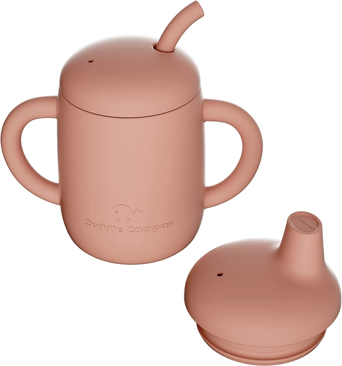 Sippy Cups 7OZ, 4 in 1 Baby Cups, Shatterproof Silicone Straw Cup,Open ...