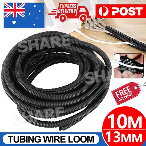 Split Loom Tubing Auto Home Electrical Wiring Sleeve Conduit Cable UV ...