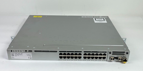 Cisco WS-C3850-24P-S 24-Port GbE PoE+ Switch w/ (2x) 715W PSU + C3850 ...