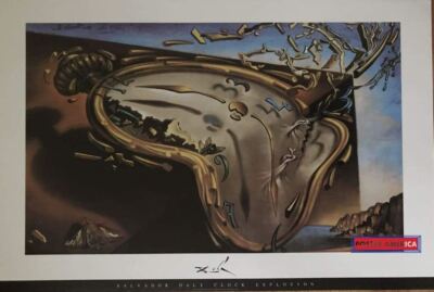 Salvador Dali Clock Explosion 24 X 36 | eBay